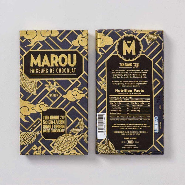 MAROU - Chocolat noir artisanal Tien Giang 70% - Epicerie fine – French ...